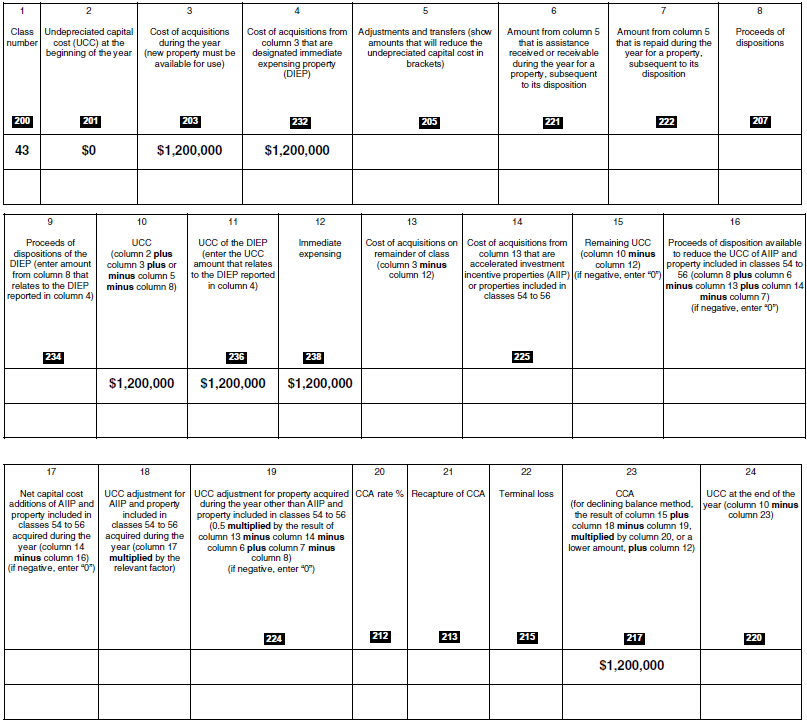 DT Max - Schedule 8, Capital Cost Allowance (CCA)